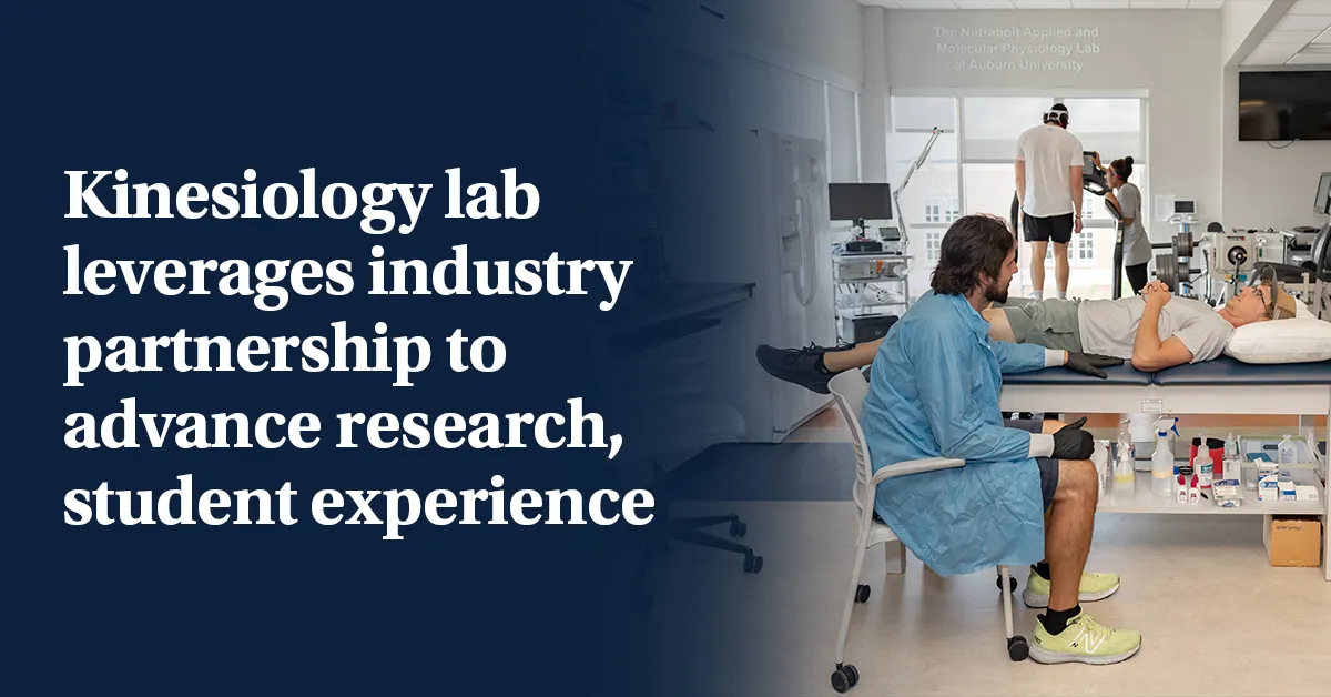 Kinesiology lab leverages industry partnership to advance research, student experience