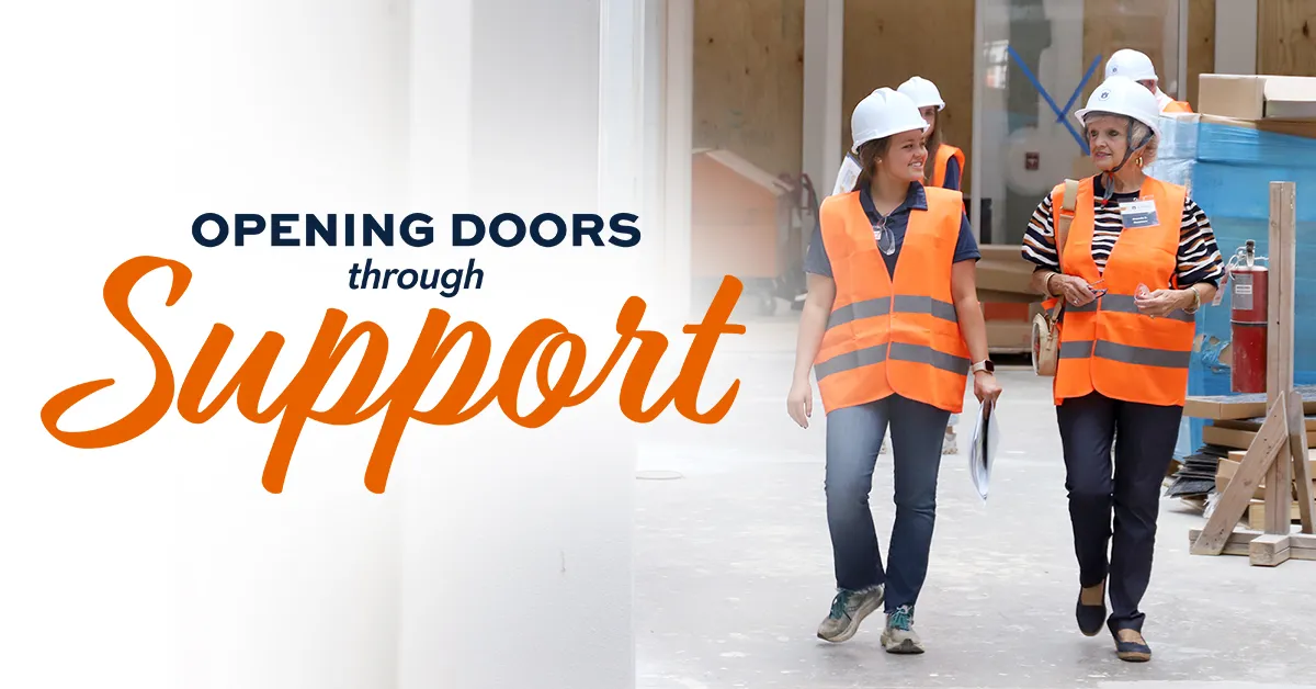 Opening doors through support